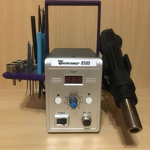 Free STL file Nozzles and tools holder for 858D Soldering Station 🚉 ・3D ...