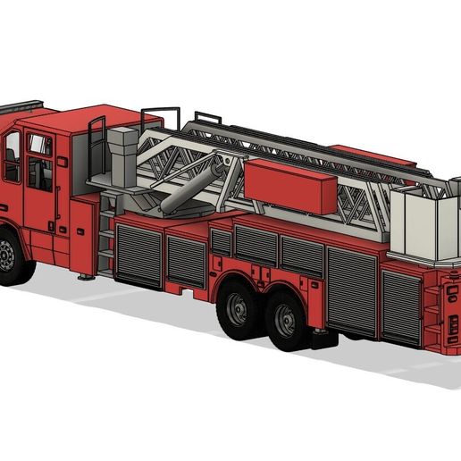 🔥 2007 Pierce Quantum 95' Aerial Tower/Ladder・ 3D File for 3D printing ...