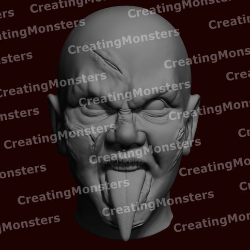 🆓 THE EXORCIST Regan MacNeil HEAD demon STL・ 3D File for 3D printing・Cults