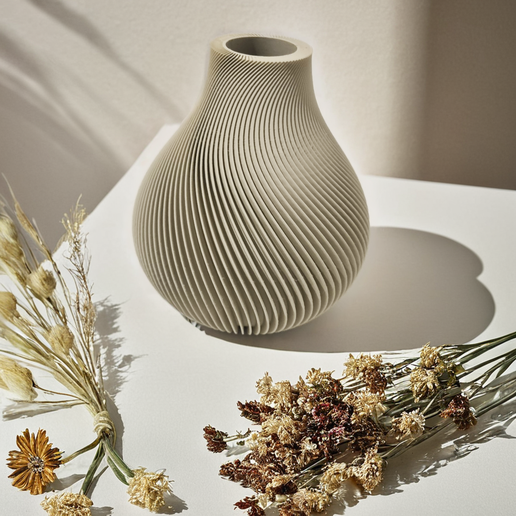 STL file Elegant wave structure vase - Modern design 🌊 ・3D printer ...