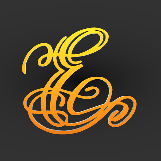 🏢 Letter "E"・ STL File for 3D printing and CNC machining - Laser ...
