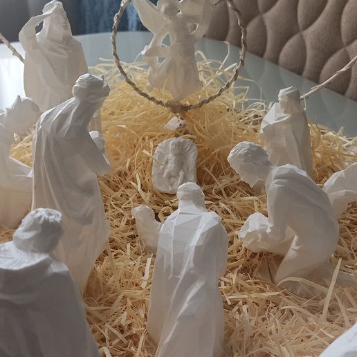 3D print Nativity - Crib LOW POLY - PART 3・Cults