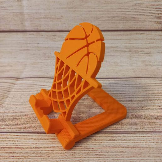 🏀 Basketball Basket Basket cell phone holder・ STL File for 3D printing ...