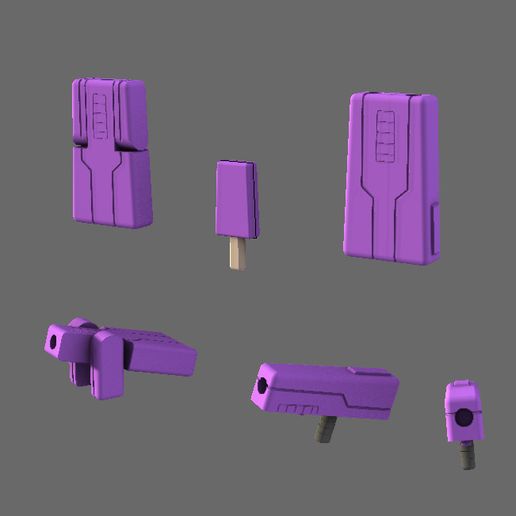 🤖 Popsicle Addon for Transformers Purple Wicked Convoy・ 3D File for 3D ...