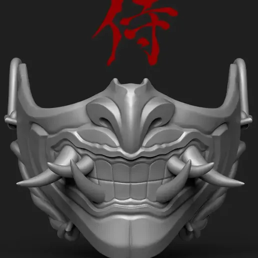 🇯🇵 Oni Mask - Japanese Demon Mask・ 3D File for 3D printing・Cults