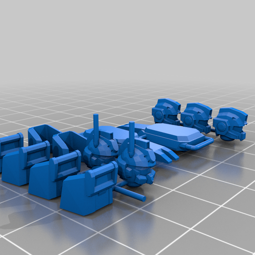 🤖 40k Gundam Bits・Free STL File for ・Cults