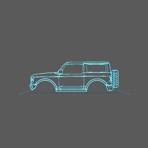 STL file Ford - Bronco 2021 🚙 ・3D printing template to download・Cults