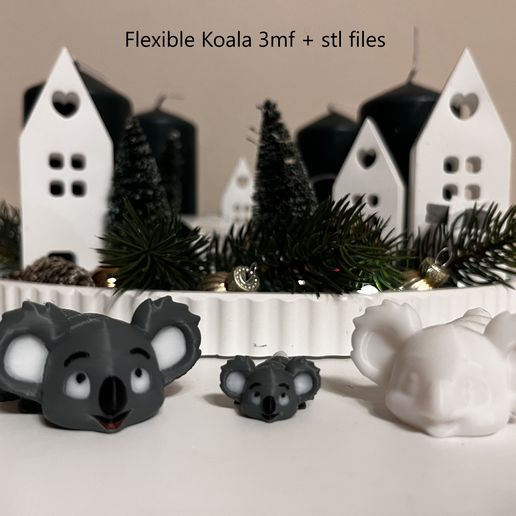 STL file flexible cute koala bear 🐨 (3MF)・3D print design to download・Cults