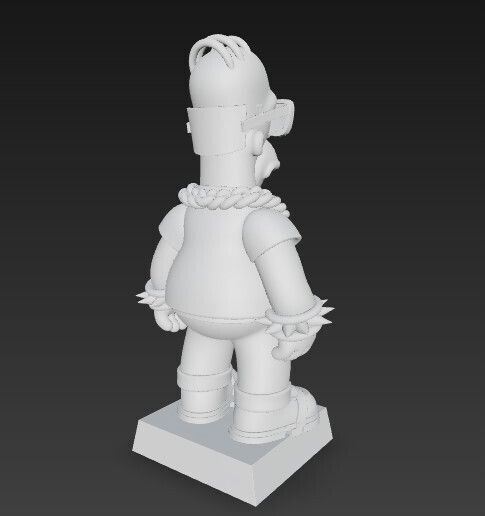 👓 Funny Hip-Hop Style Character Figure with Glasses and Chain 3D ...