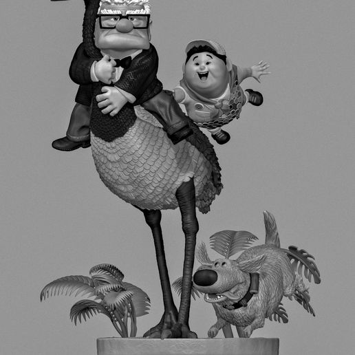 ⬆️ UP Pixar 3D coleccionable STL diorama・Archivo 3D para Impresión 3D・Cults