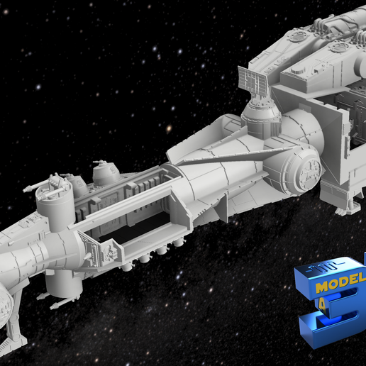 👾 Tantive IV Diorama Model・ 3D File for 3D printing・Cults