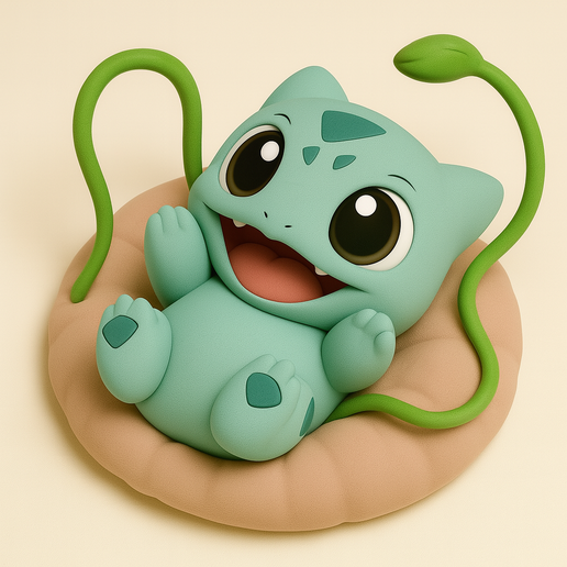 🐉 pokemon bulbasaur baby chibi・ STL File for 3D printing・Cults