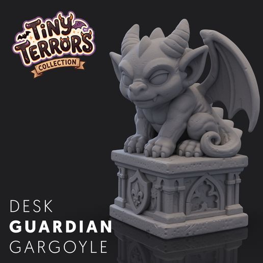 🗿 Desk Guardian Gargoyle - Tiny Terrors Collection・ STL File for 3D ...