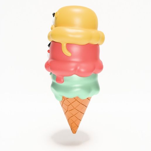 🧊 SpongeBob SquarePants Patrick and Squidward Ice Cream toy・ STL File ...