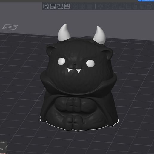 🧛 Chaton vampire chibi・Fichier STL pour Impression 3D・Cults