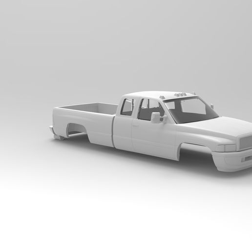 🐏 2000 Dodge Ram 2500 Quad Cab Cummins 4x4 Rc shell・ STL File for 3D ...