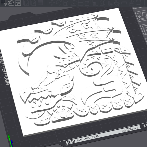 3MF file RATHIAN - ICON PLATE FROM MONSTER HUNTER (SINGLE COLOR) 👹 ...