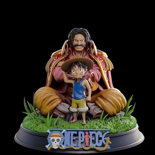 💬 One Piece – Gol D. Roger & Kid Luffy Statue | 3D Printable Model・ 3D ...