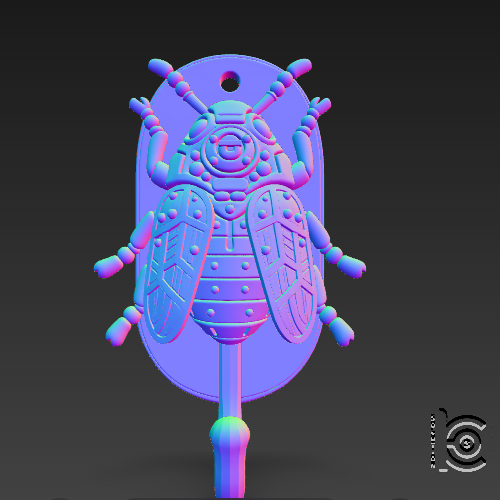 🪝 Cogroach Hook - Sacred Mech Roach STL・ STL File for 3D printing・Cults