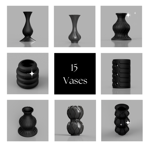3D file 15 Unique Vases STL Files for 3D Printing 🧹 ・3D print design to ...