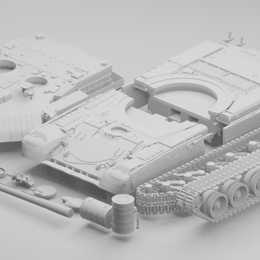 🔫 T-84 Yatagan with 120mm gun and bustle autoloader・ STL File for 3D ...