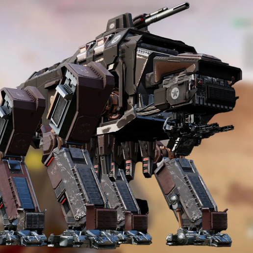 🧑‍🏭 Helldivers 2 - Automaton Factory Strider 3D MODEL (with turrets ...