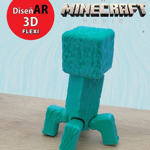 🎬 Minecraft movie Creeper・ STL File for 3D printing・Cults
