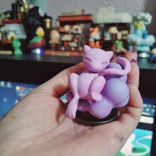 🐉 Pokemon Mew Sleeping・ STL File for 3D printing・Cults