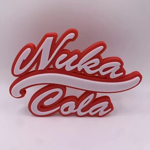 3D printer 3D MULTICOLOR LOGO/SIGN - Nuka cola • made with Bambu Lab ...