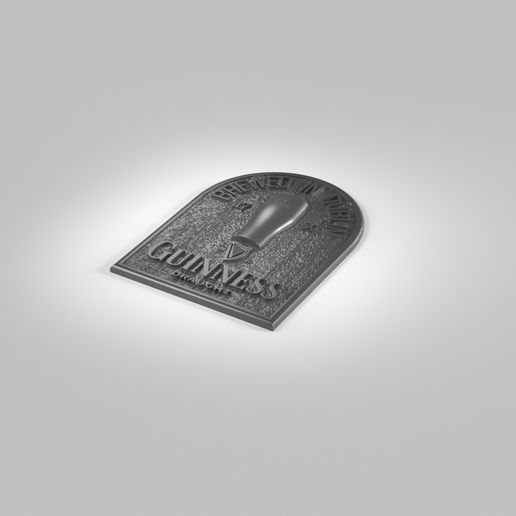 🍹 A Guinness Advertising Sign・ STL File for 3D printing・Cults