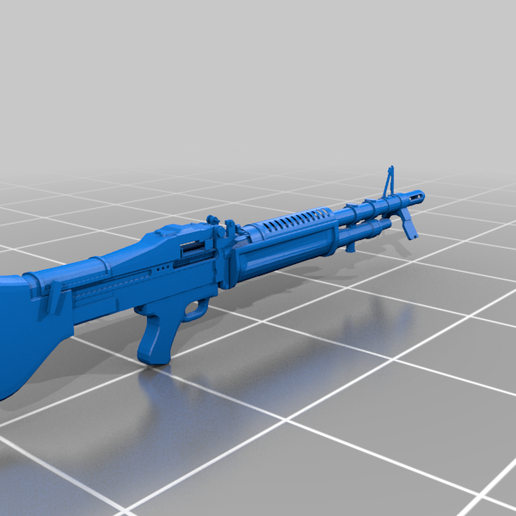 🔫 M60 machine gun Vietnam war period - import from sketchfab!・Free STL ...