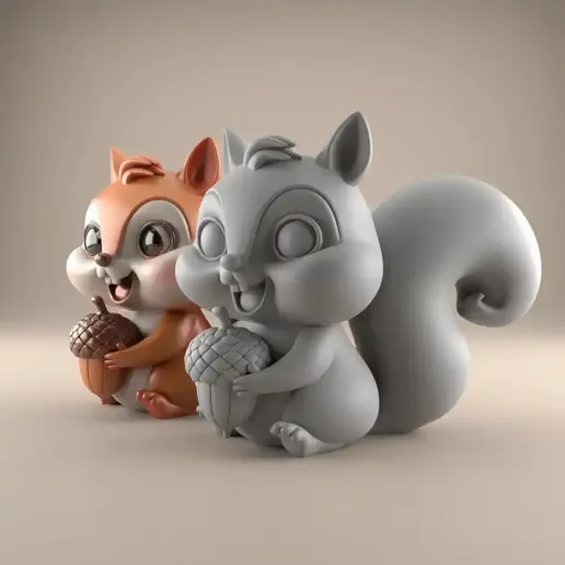 📁 Cute Squirrel 3D STL File for Printing Fun・ STL File for 3D printing ...