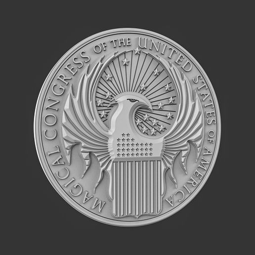 👾 Macusa Logo - Fantastic Beasts Inspired・ STL File for 3D printing・Cults