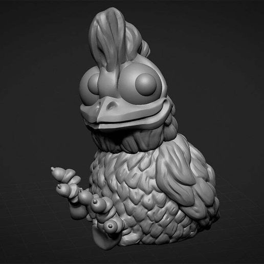 🐔 Chicken Chick・Free STL File for ・Cults