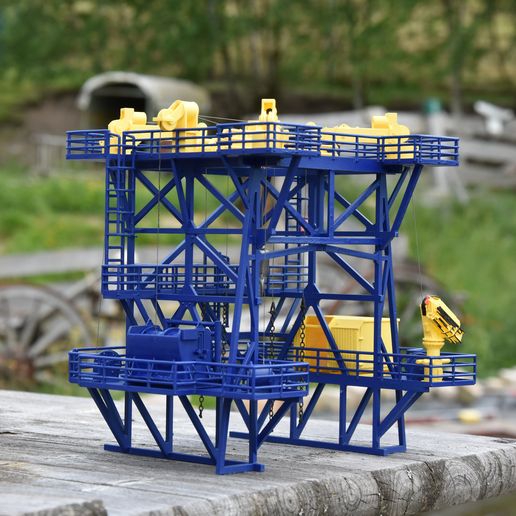 STL file ROV Handling Tower for Edda Flora or other ship models 🚢 ・3D ...