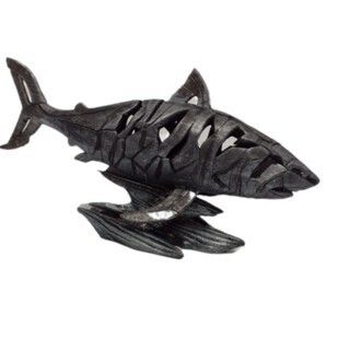 🦈 stone shark sculpture・ STL File for 3D printing・Cults