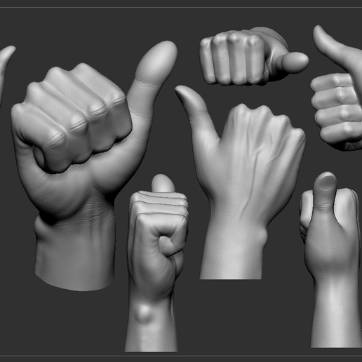 Archivo STL THUMBS UP HAND ⬆️ (OBJ)・Plan de impresión en 3D para ...