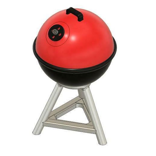 🚗 PrintFully3D BBQ Grill 1/10・ STL File for 3D printing・Cults