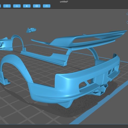 👽 Skyline GTR-R33 Abflug Body Kit printable・ 3D File for ・Cults