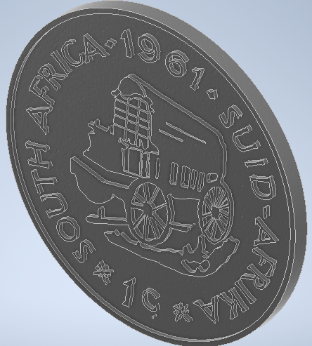 🚐 1961 voortrekker trailer coin・ STL File for 3D printing・Cults