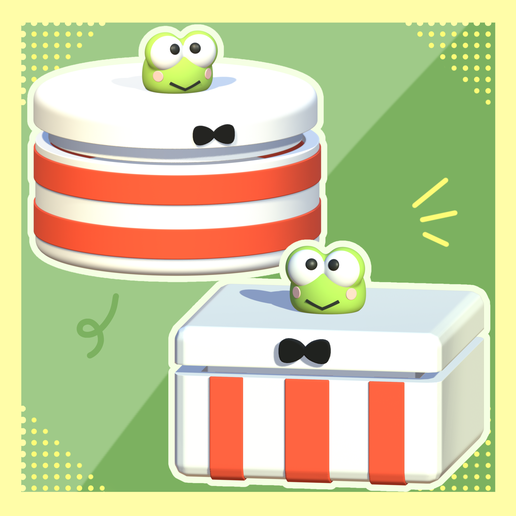 STL file Keroppi sanrio box 📦 ・Model to download and 3D print・Cults