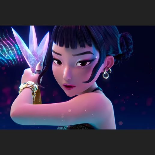 🔪 KPop Demon Hunters HUNTRIX Zoey Throwing Blade Knife. Cartoon, movie ...