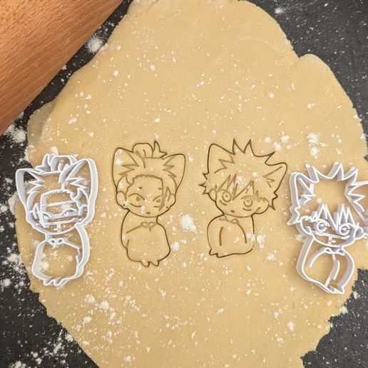 Archivo 3MF JJK Gojo and Geto cat cookie cutter 🐱 ・Idea de impresión 3D ...