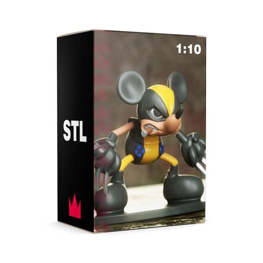 🆓 STL Premium - Wolverine Mickey - Free follow our store・Free 3D File ...