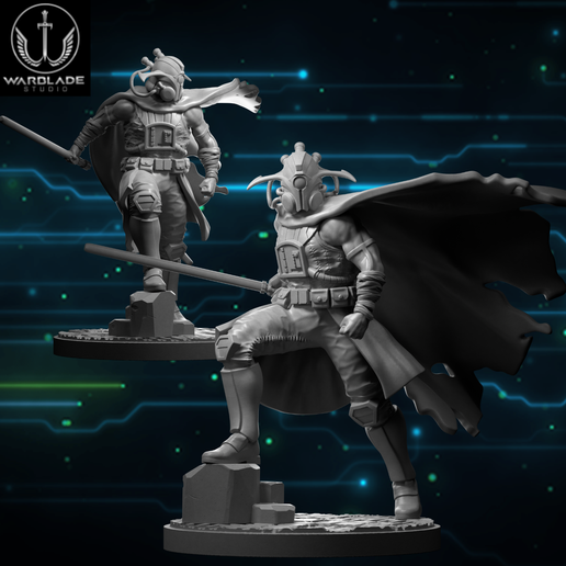 ⭐ star wars shatterpoint marchion ro presupported included・ STL File ...