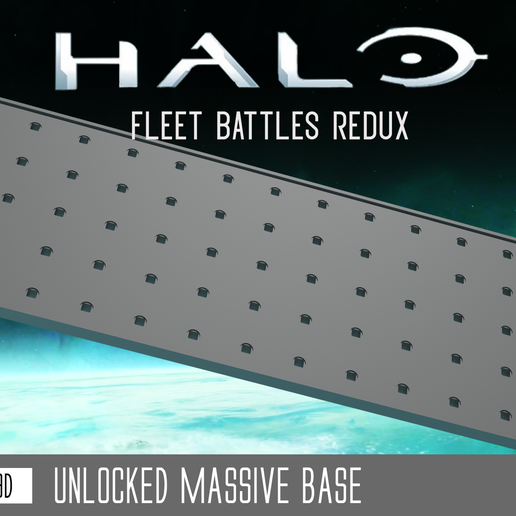 😇 HALO FLEET BATTLES COMPATIBLE UNLOCKED MASSIVE BASE STAND・Free 3D ...