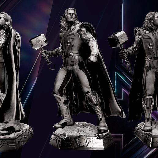 🦸 Wicked Marvel Thor (Avengers Diorama) Sculpture: Tested and ready for ...