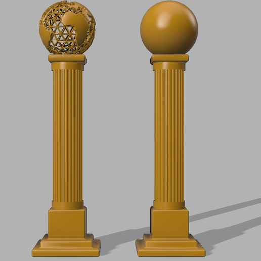 🕍 Masonic column・ STL File for ・Cults