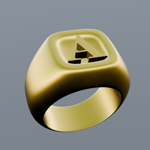 💍 Letter Rings・Free STL File for 3D printing・Cults