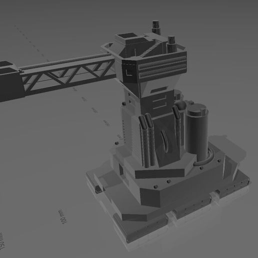 ⛽ Fuel and Service Gantry Tower for Dropships・ STL File for 3D printing ...